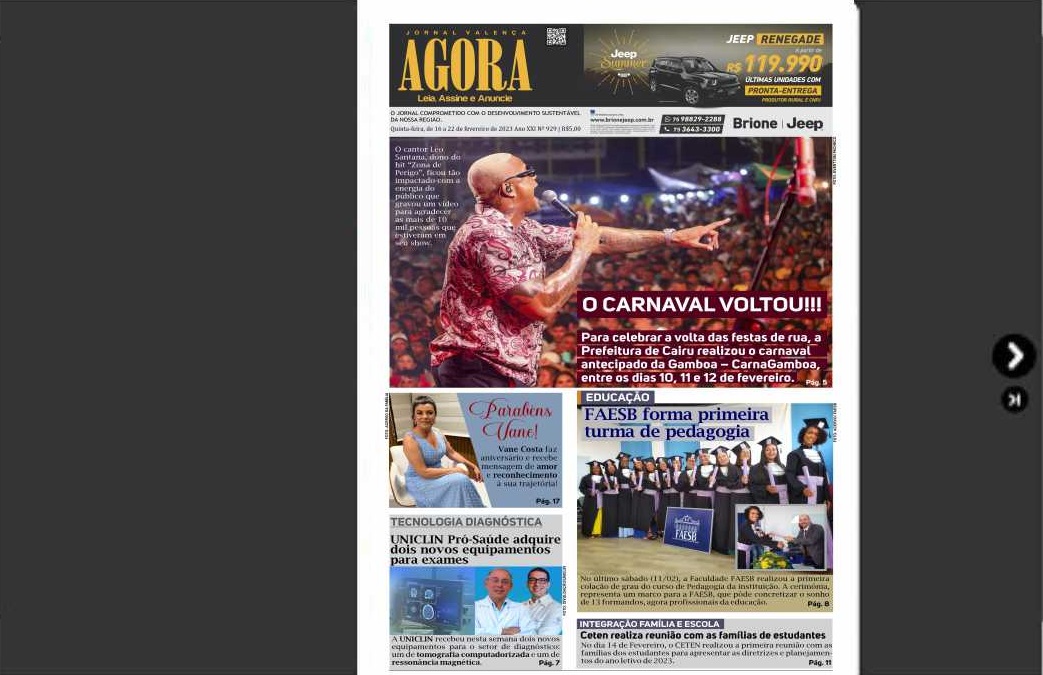 Valença Agora - » Jornal Valença Agora Edição nº. 929